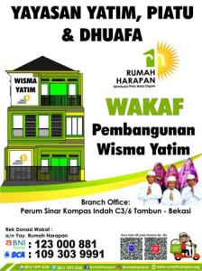 Wakaf Pembangunan Asrama Yatim - Rumah Harapan